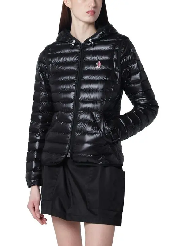 Moncler Karura Short Transformable Down Jacket - Black