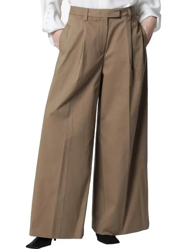 THELATEST Cotton Deva Trousers - Brown