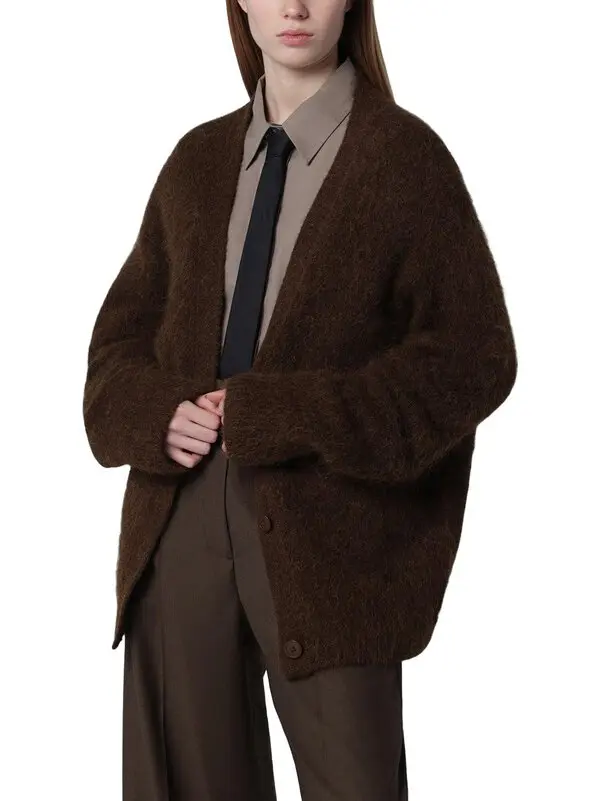 THE FRANKIE SHOP Oversized Elland Cardigan - Green