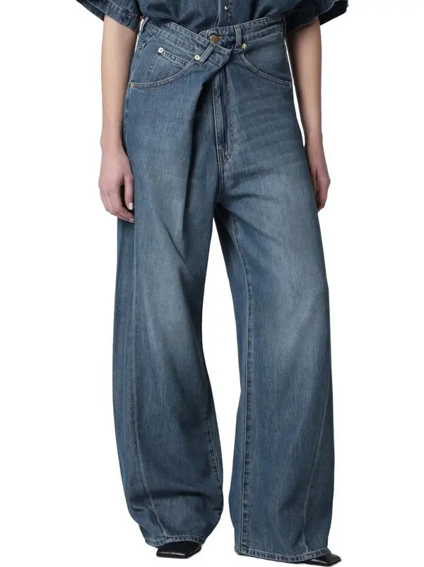 DARKPARK Ines Jeans With Cuffed Hem And Light Wash - Blue