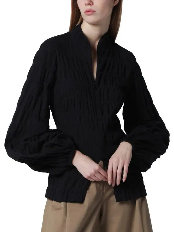 THELATEST Dalila Semi-sheer Shirt - Black
