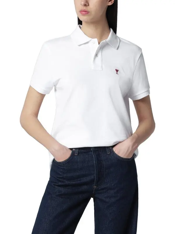 Ami De Coeur Polo Shirt - White