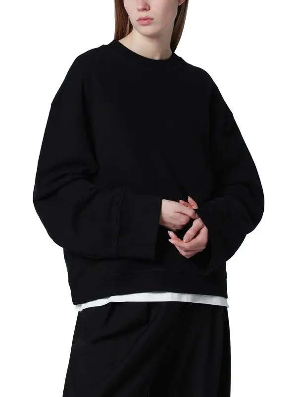 THE FRANKIE SHOP Talia Cotton-blend Sweatshirt - Black