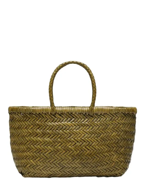 Dragon Diffusion Triple Jump Small Woven Bag - Green