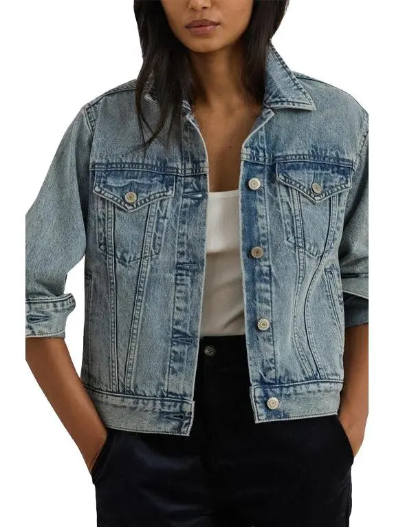 Ralph Lauren Denim Trucker Jacket - Odwin Wash Blue