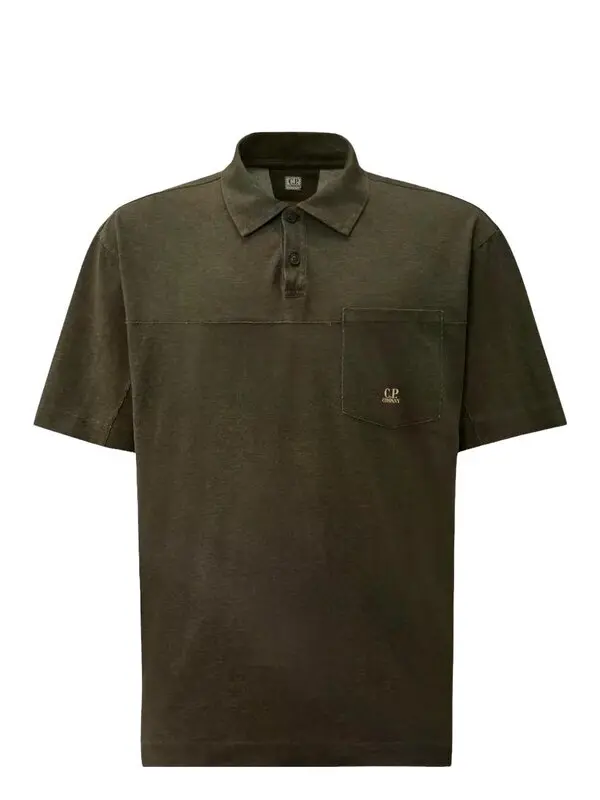 C.P. COMPANY Chest-pocket Polo Shirt - Green