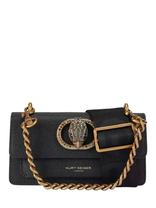 Kurt Geiger Crystal Eagle Chelsea Clutch - Black