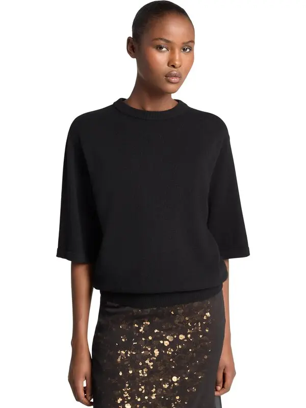 Michael Kors Cashmere T-shirt - Black