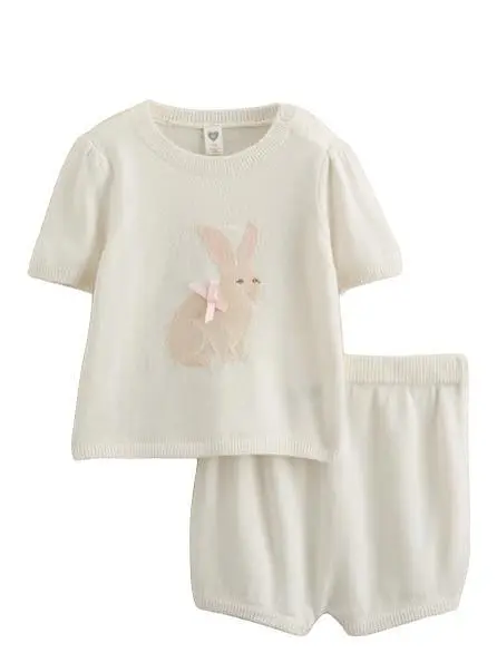 Nordstrom Sweater And Shorts Set - Ivory Egret Bunny