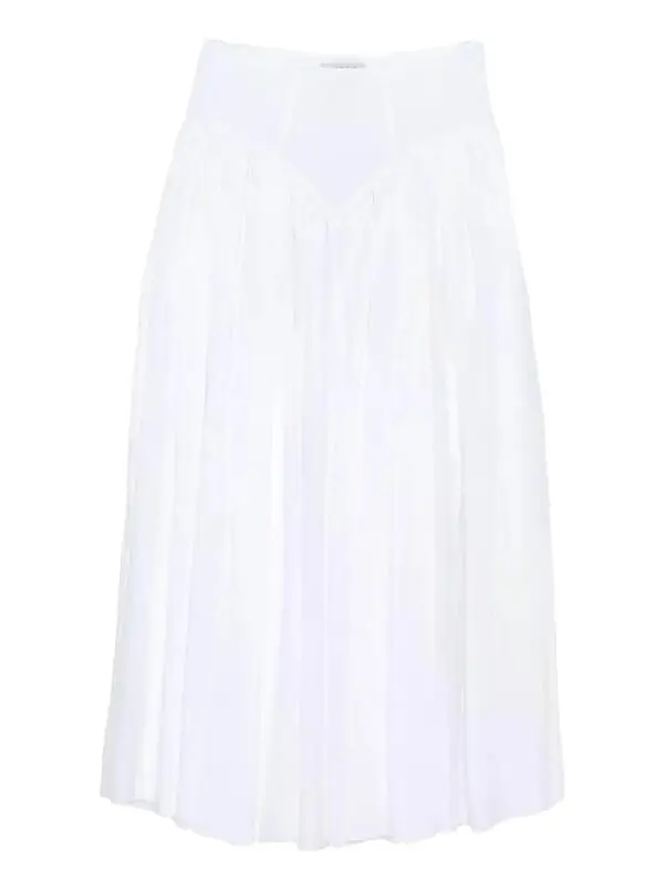 Gabriela Hearst Juniper Pleated Skirt - White