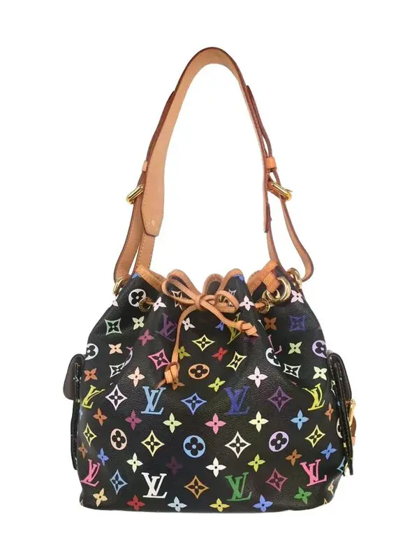 LOUIS VUITTON 2009 Petite Noe Monogram Bucket Bag - Black
