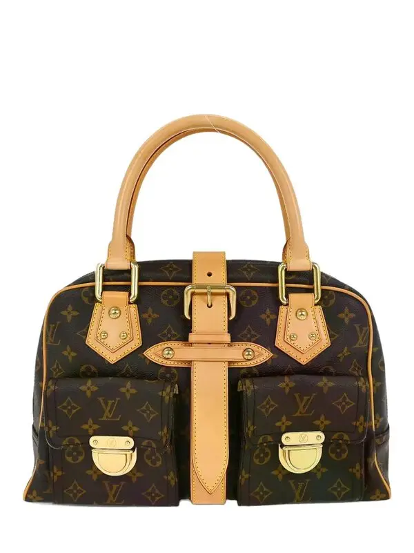 LOUIS VUITTON 2006 Gm Manhattan Monogram Tote Bag - Brown