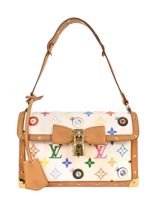 LOUIS VUITTON 2003 Eye Miss You Monogram Shoulder Bag - White