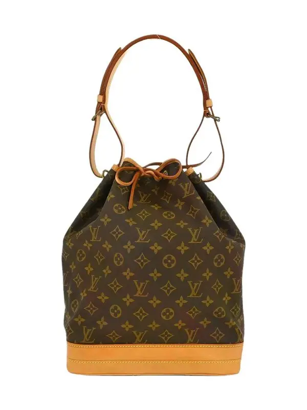 LOUIS VUITTON 1991 Noe Monogram Bucket Bag - Brown
