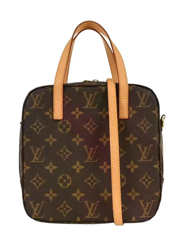 LOUIS VUITTON 2003 Spontini Monogram Tote - Brown