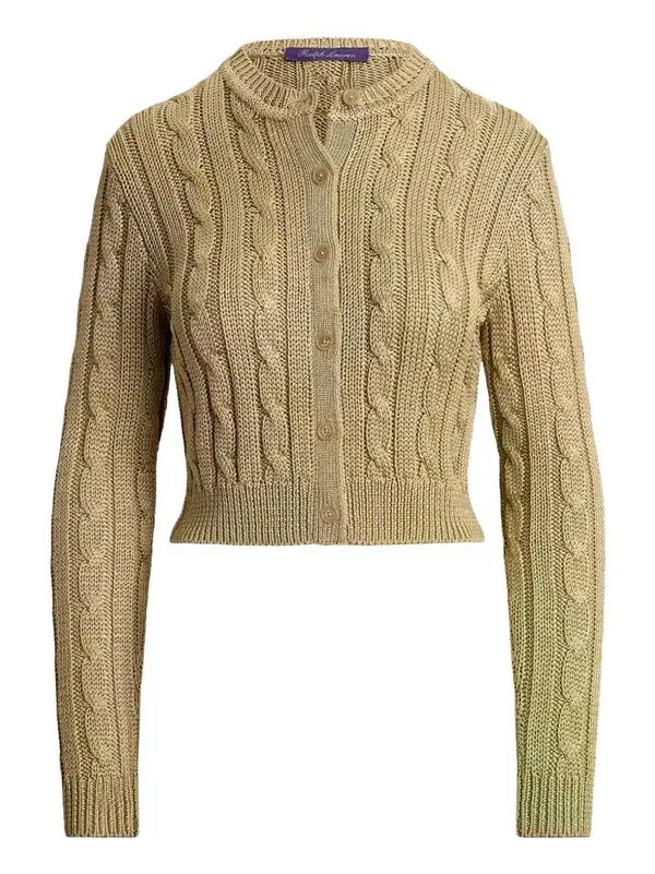 Ralph Lauren Cable-knit Cropped Cardigan - Neutrals