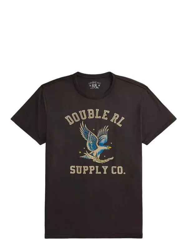 Ralph Lauren Eagle-print Cotton T-shirt - Black