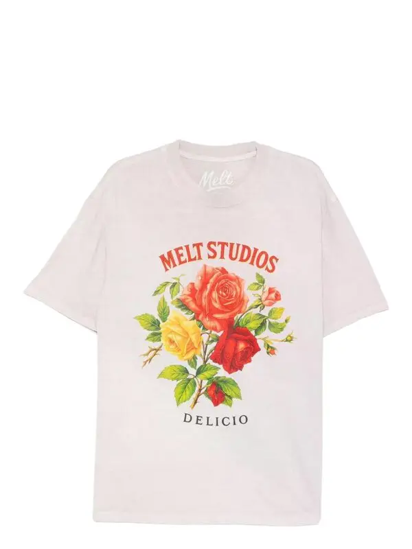 MELT Floral Print T-shirt - Pink