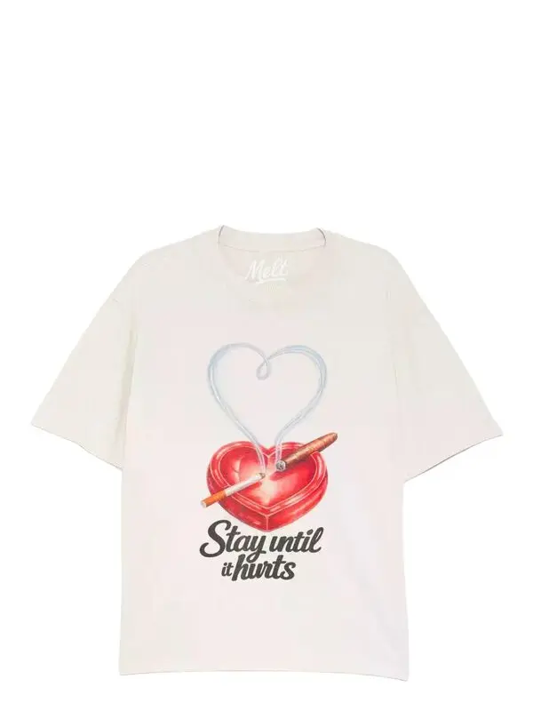 MELT Graphic-print T-shirt - Neutrals