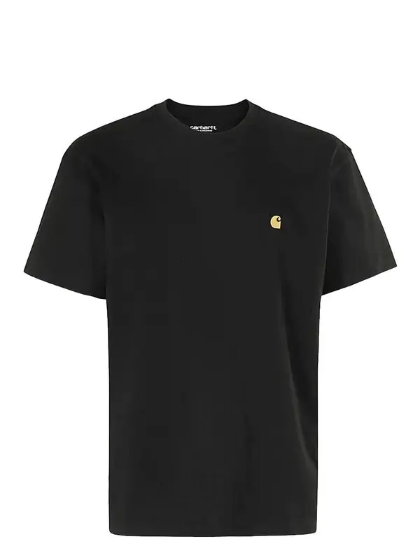 Carhartt Work In Progress Ss Chase Embroidered-logo T-shirt - Black