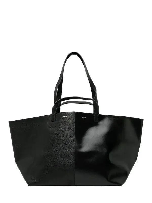 CAHU Logo-printed Tote Bag - Black