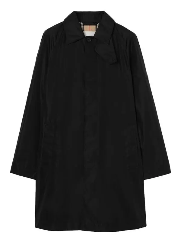 Burberry Short Nylon Ridgewood Car Coat - Black
