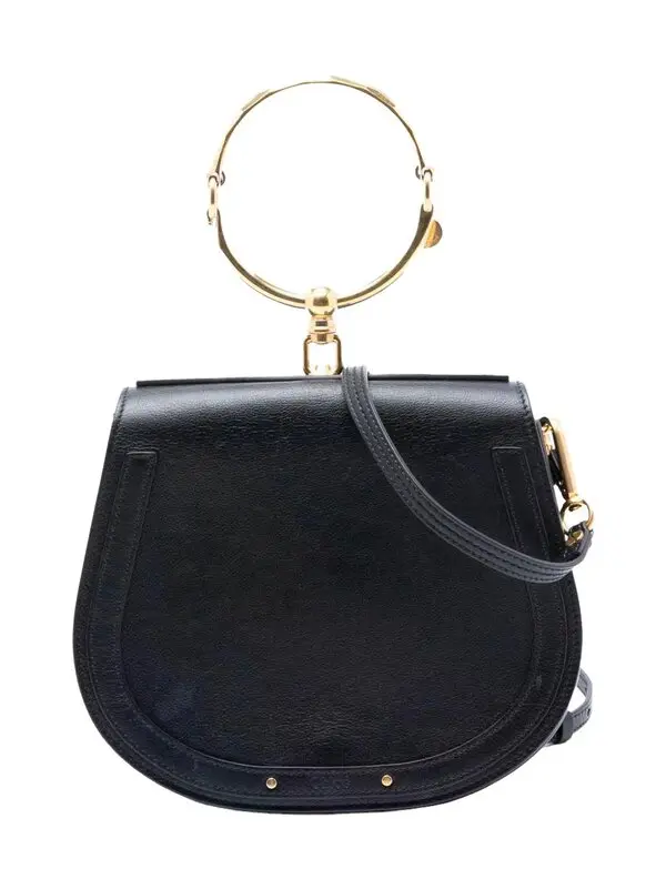 Chloé Medium Leather Nile Bracelet Satchel - Black