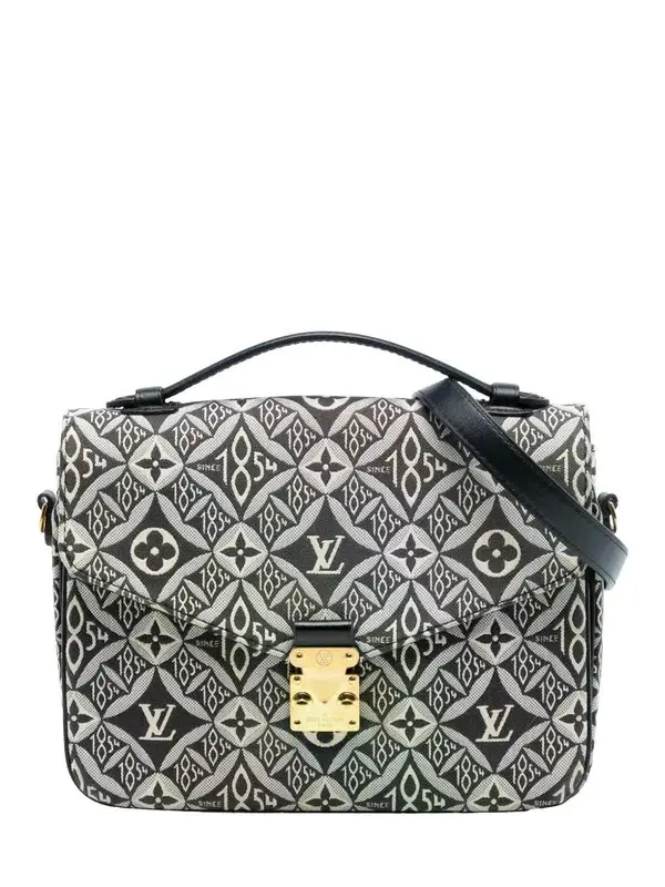 LOUIS VUITTON Monogram Jacquard Since 1854 Pochette Metis - Black