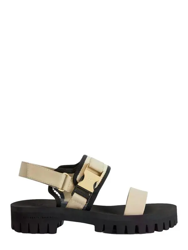 GIUSEPPE ZANOTTI Mederic Touch-strap Sandals - Neutrals