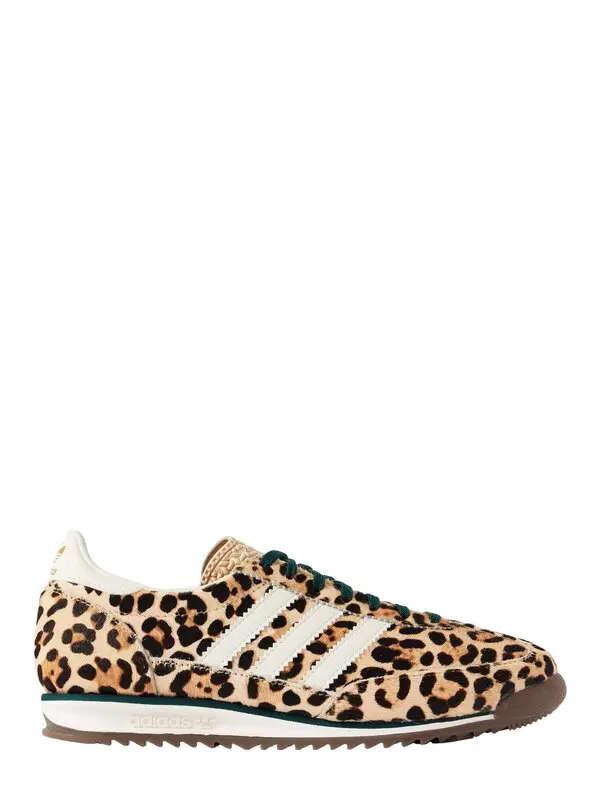 Adidas Originals By Alexander Wang Sl 72 Og Leopard-print Calf Hair Sneakers - Leopard Print