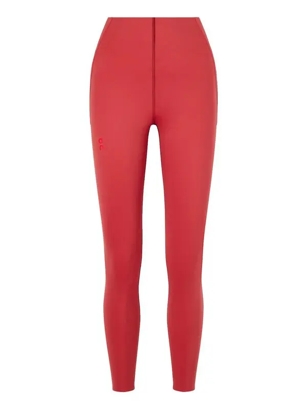 On Year Of The Horse 7/8 Cropped Stretch Recycled Leggings - Red