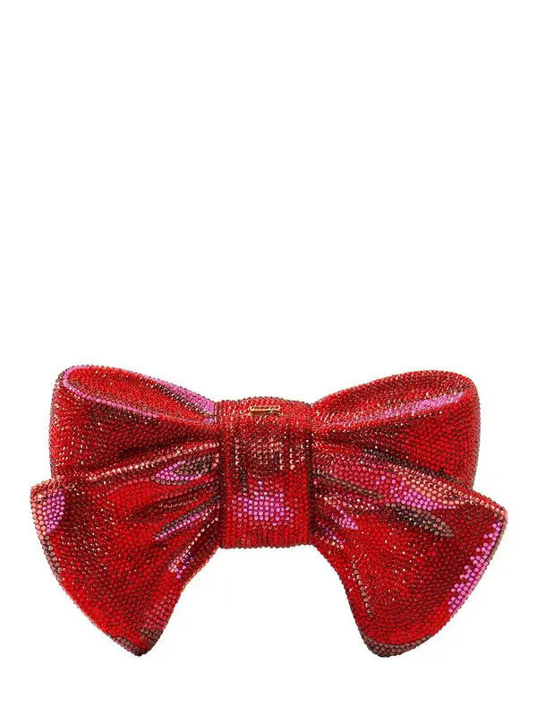 Judith Leiber Bow Just For You Clutch - Red