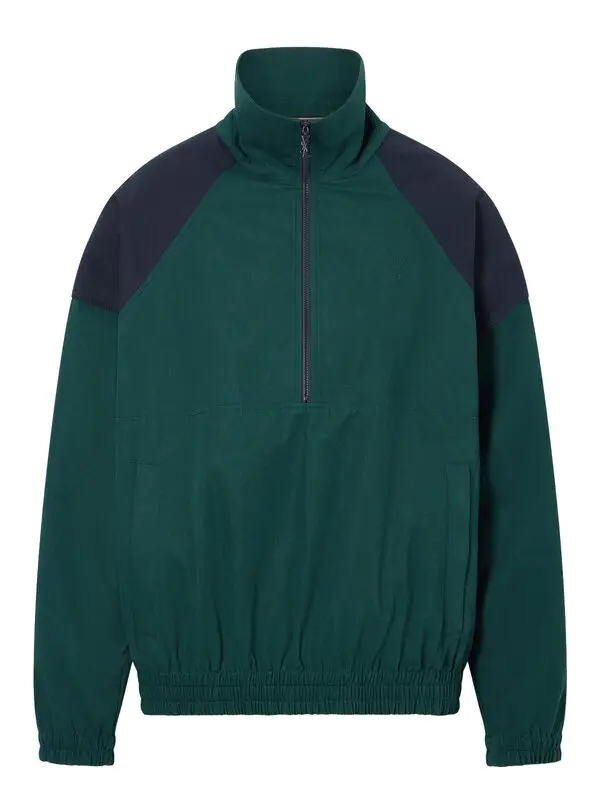 Saint Laurent Cotton Half-zip Jacket - Green