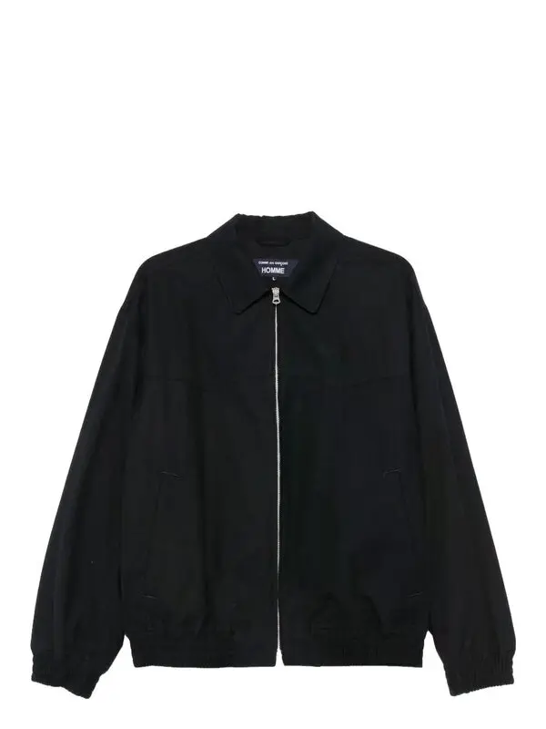Comme Des Garçons Cotton Zip Jacket - Blue