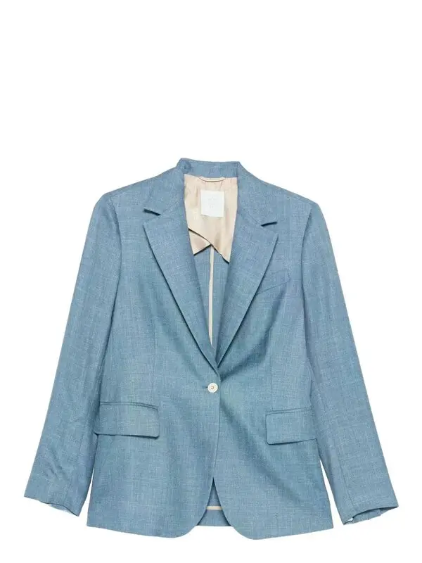 Eleventy Buttoned Blazer - Blue
