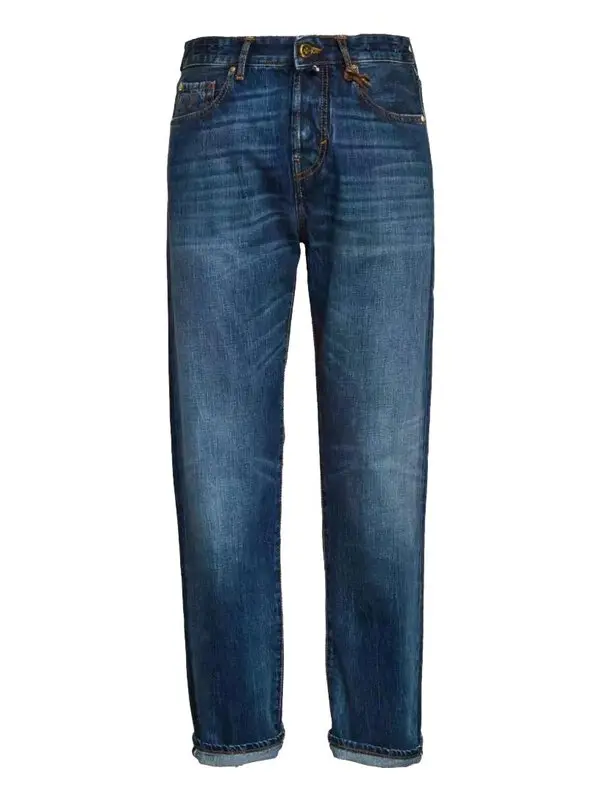Jacob Cohen Regular-fit Straight Jeans With Bandana - Blue