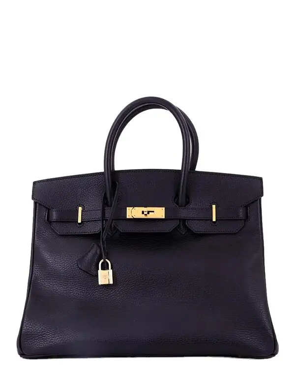HERMES Birkin 35 Handbag - Noir