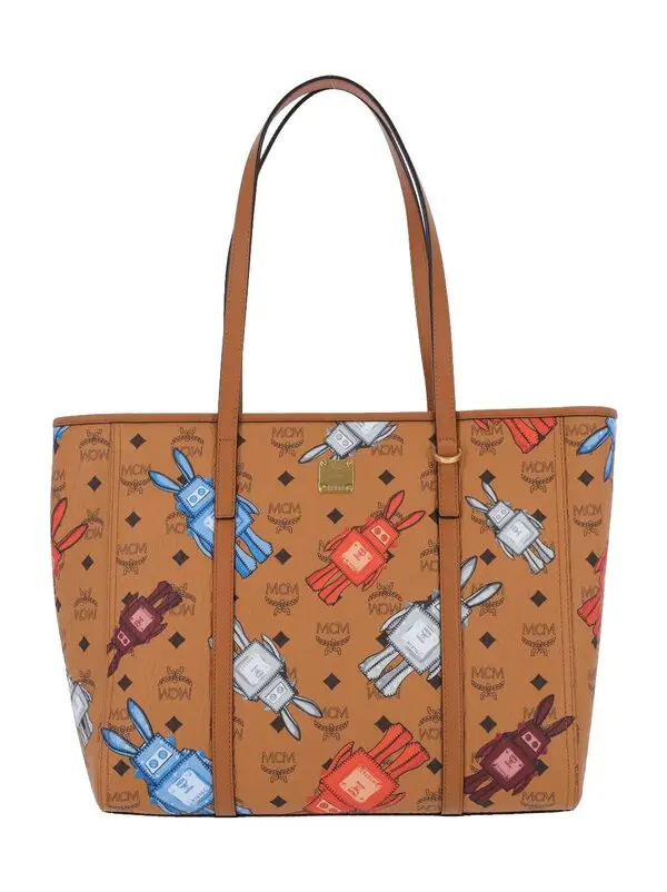 Mcm Toni Tote Bag - Brown