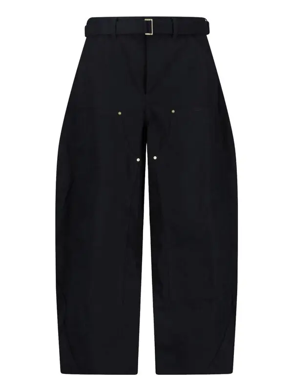 Sacai X Carhartt Wip 'duck' Pants - Black
