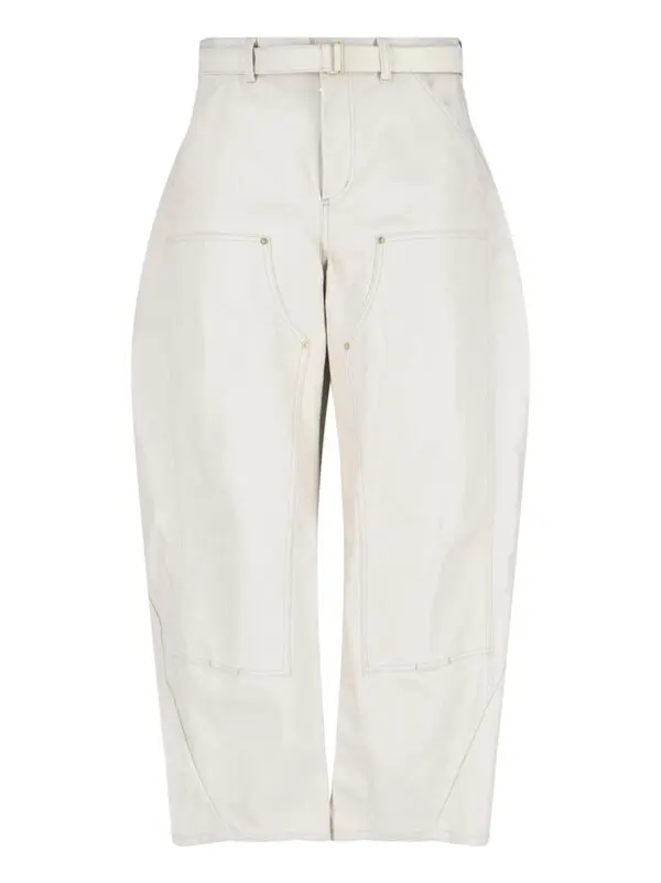 Sacai X Carhartt Wip 'duck' Pants - White