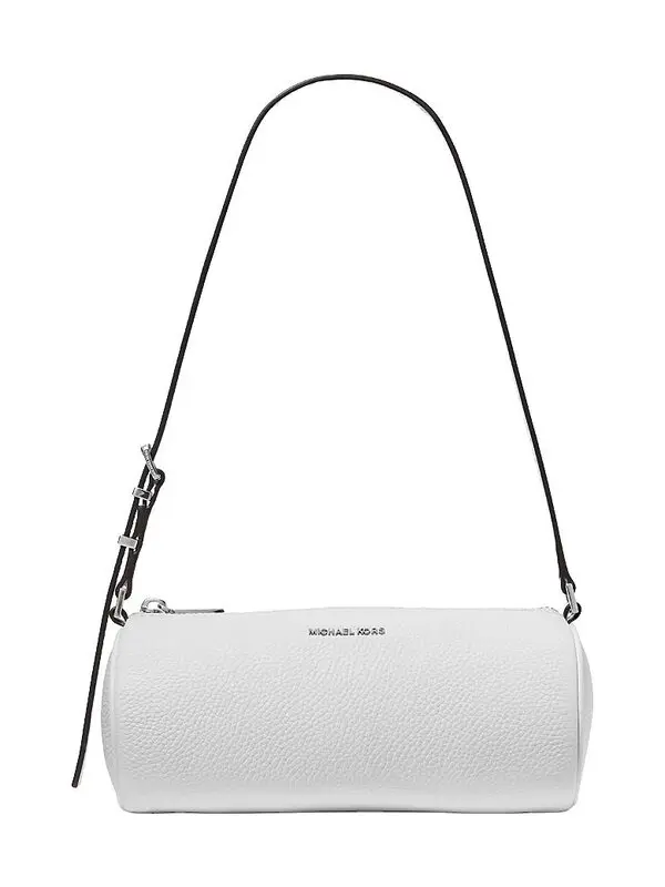 Michael Kors Izzy Small Floral Cutout Barrel Pouchette - Optic White