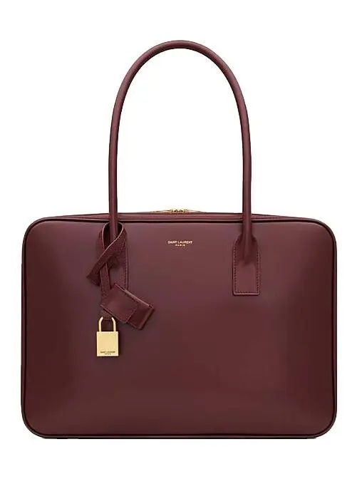 Saint Laurent Sac De Jour Bauletto Bag - Rouge Cabernet