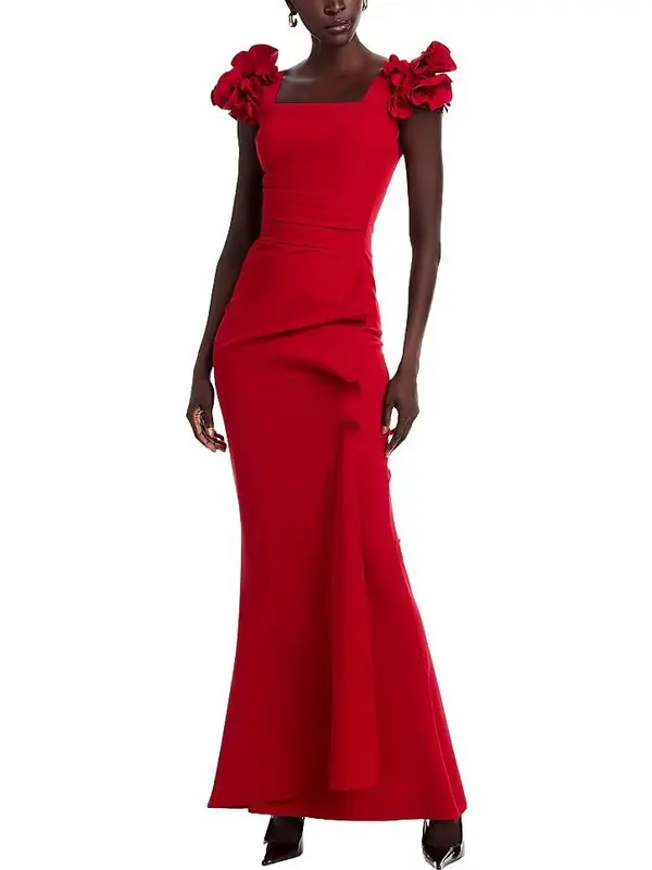 Chiara Boni La Petite Robe Badid Long Gown - Scarlet
