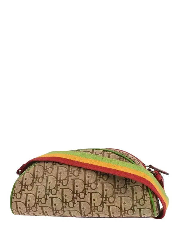 Dior 2004 Rasta-colour Diorissimo Shoulder Bag - Neutrals
