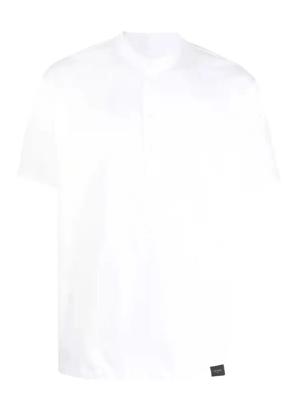 LOW BRAND Button-up Short-sleeved Shirt - White