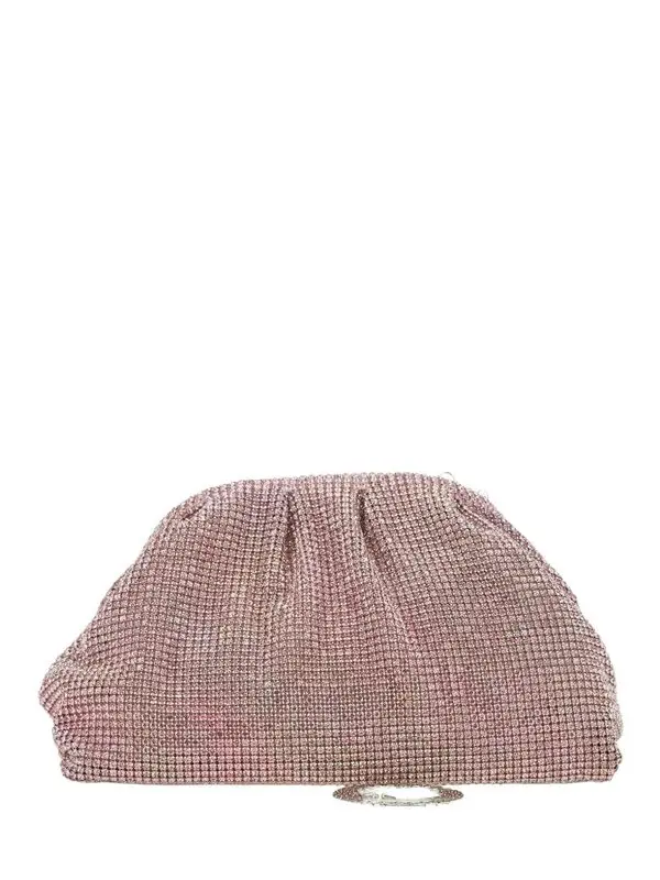 TWENTY FOURHAITCH Petra Rhinestone Clutch - Pink
