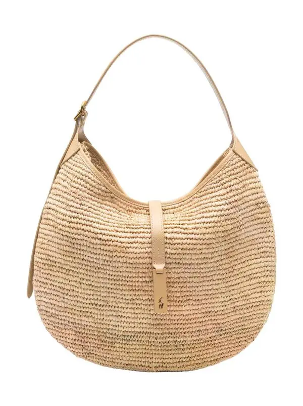 Polo Ralph Lauren Polo Id Woven Shoulder Bag - Neutrals