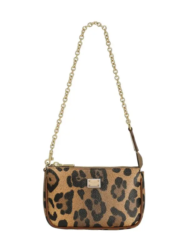 Dolce & Gabbana Calfskin Crossbody Bag With Leo - Print