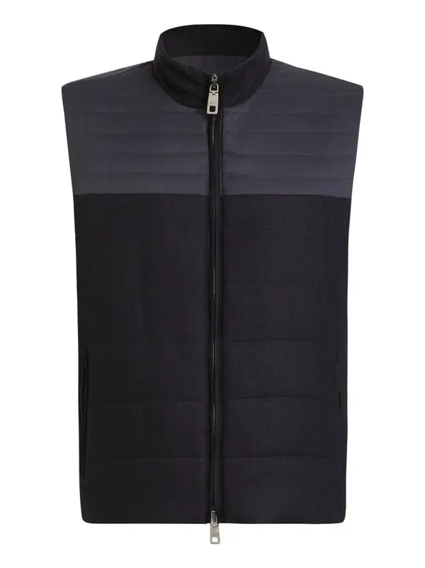 Dolce & Gabbana Padded Scuba Vest - Blue