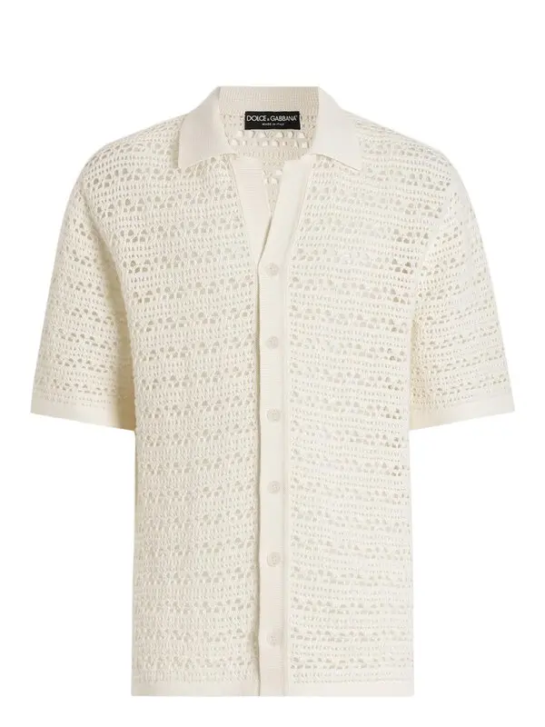 Dolce & Gabbana Crochet Shirt - White